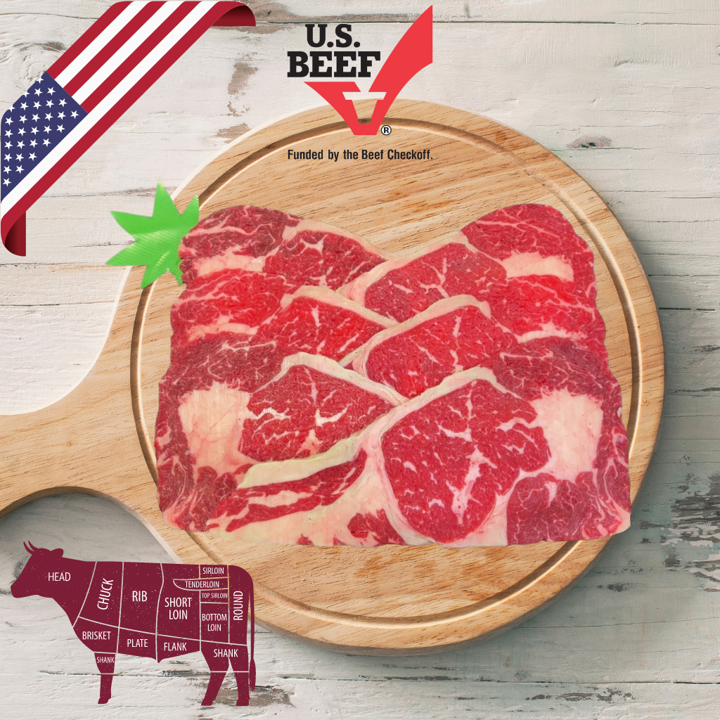 US牛リブロース Rib Eye / Sukiyaki & Shabu Shabu sliced (2.0mm) / US / Corn-f ...