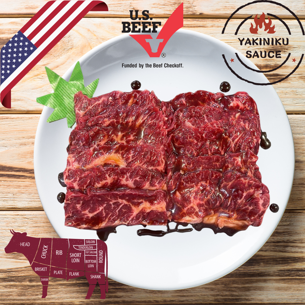 US牛上ハラミ Outside Skirt "HARAMI" / Yakiniku sliced (4.0mm) & Japanese Ya ...